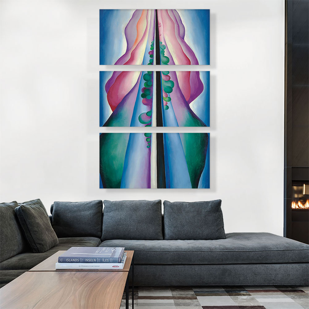 ARTCANVAS " Lake George Reflection 1921 " by Georgia O-Keeffe 3 ...