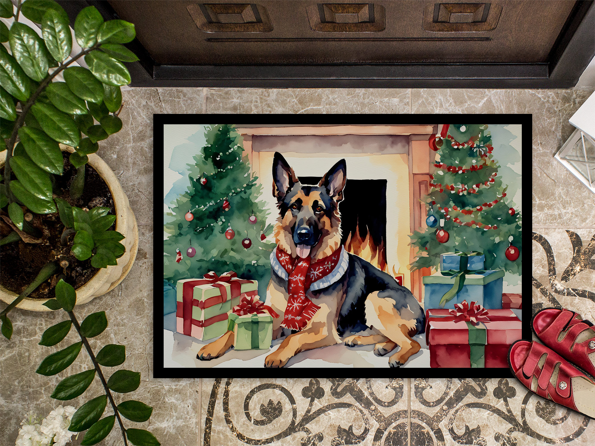 The Holiday Aisle® Jeray Non-Slip Indoor and Outdoor Door Mat - Wayfair ...