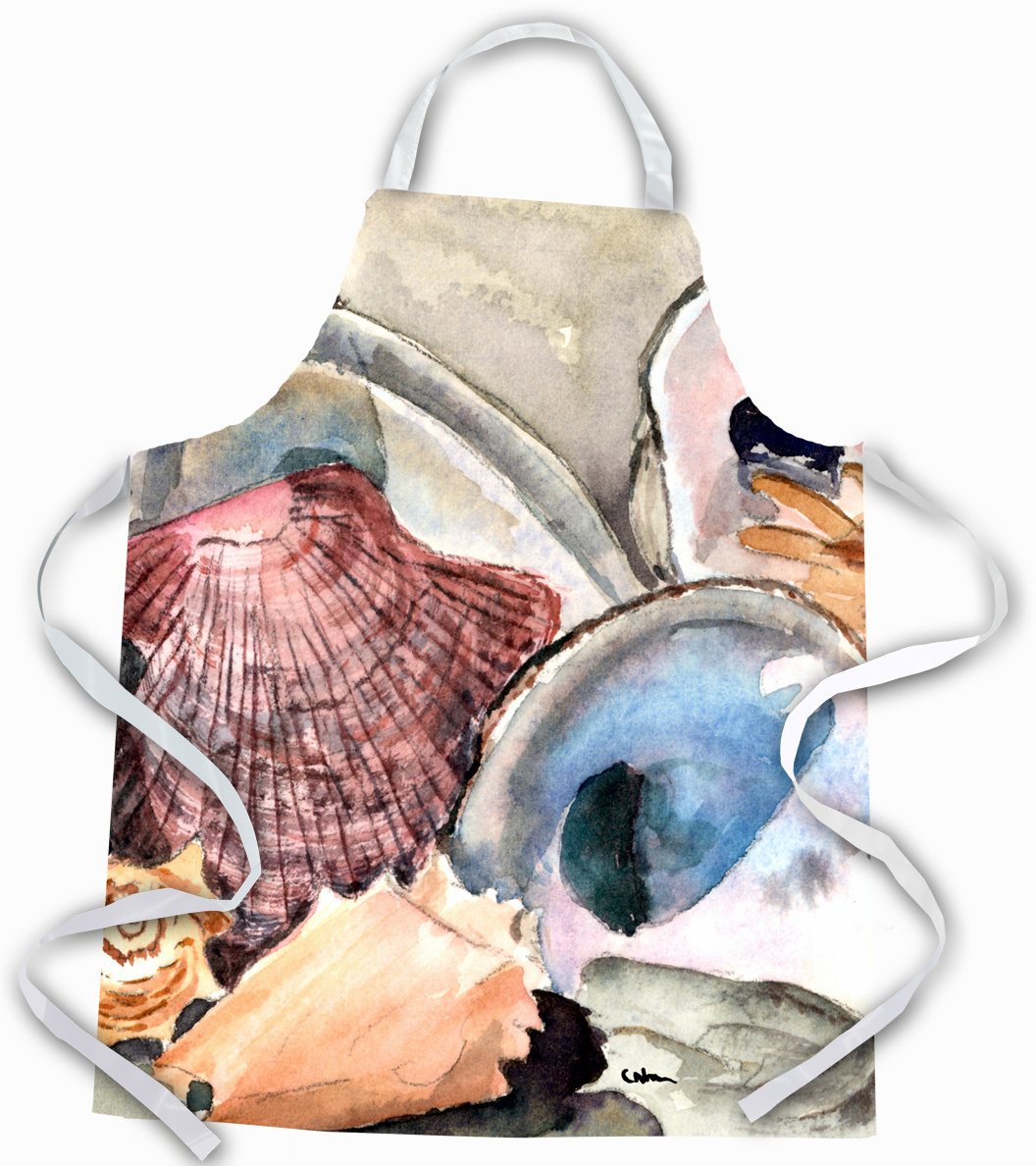 Highland Dunes Sea Shells Apron - Wayfair Canada
