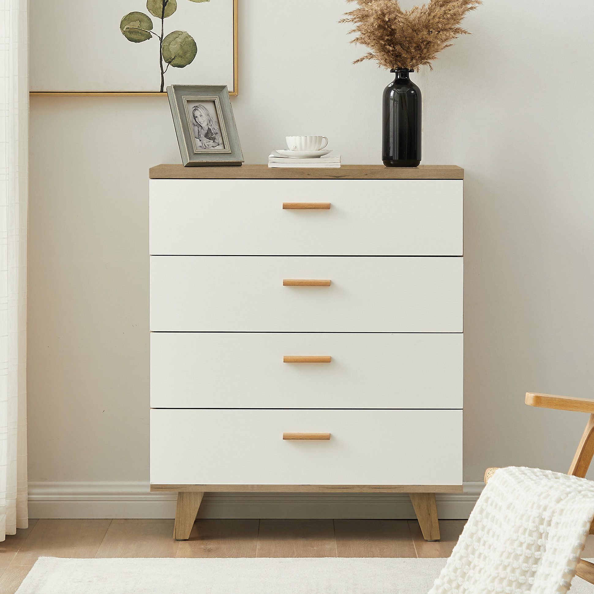 George Oliver 4 Drawer Accent Chest, Chest Of Drawers, Contemporary ...