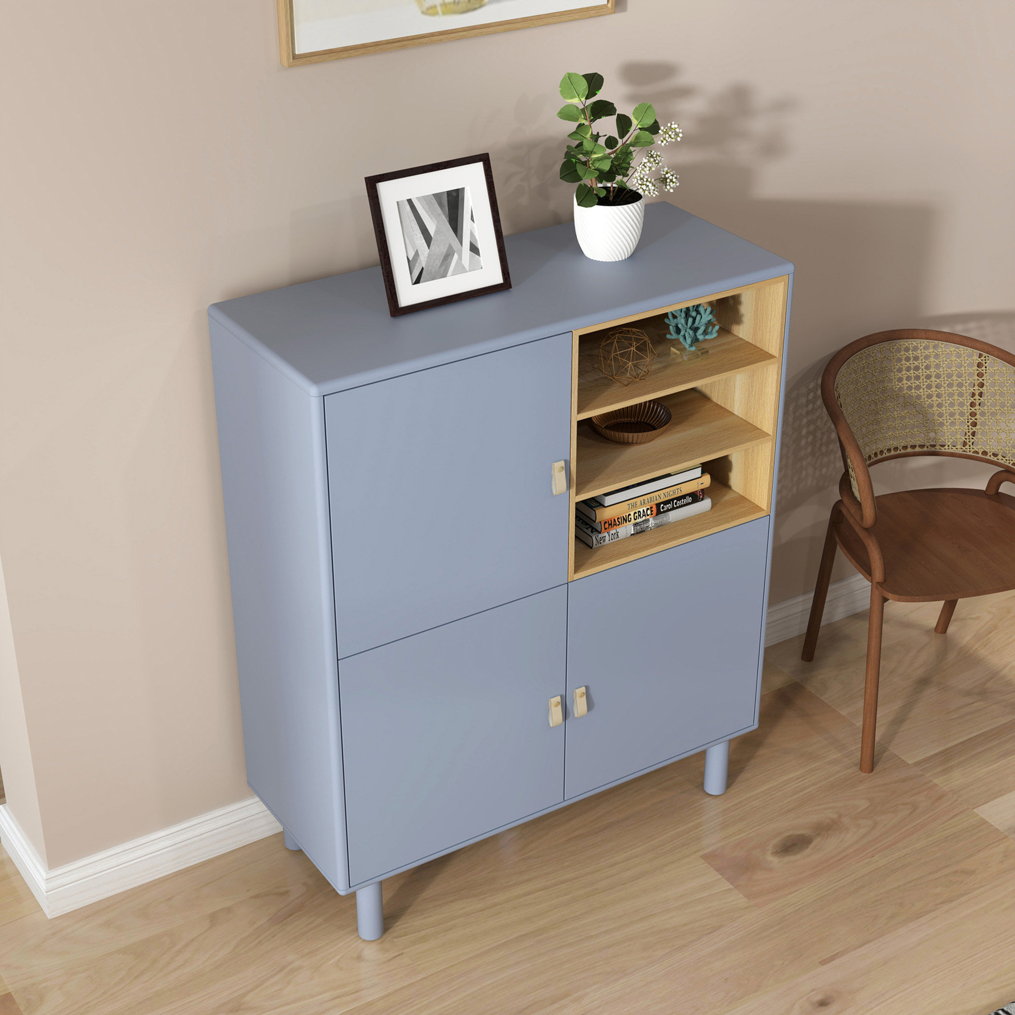 George Oliver Storage cabinet with door, multifunctional storage ...