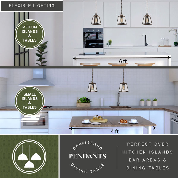 Trent Austin Design® Helgeson 1 - Light Lantern Geometric Pendant ...