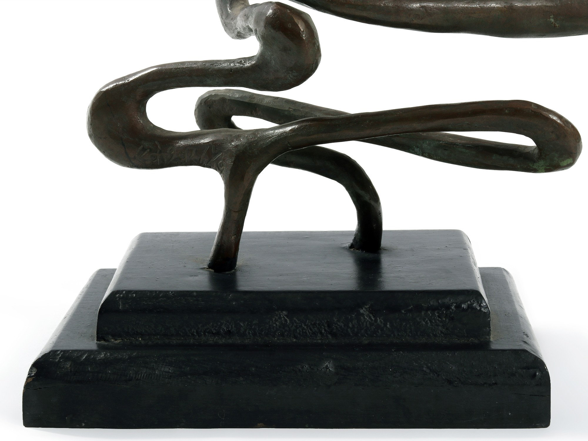 Orren Ellis Arcadie Decor Bronze Sculpture With Wood Garden Statue ...