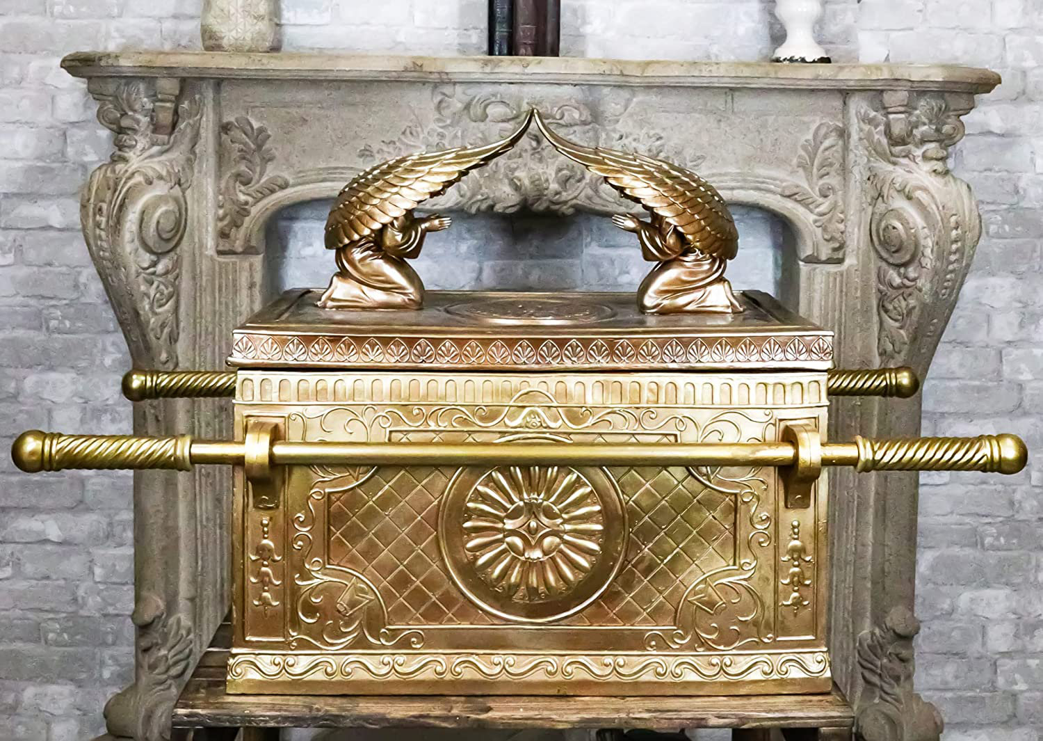 Bungalow Rose Large Matte Gold Holy Ark Of The Covenant With Ten ...