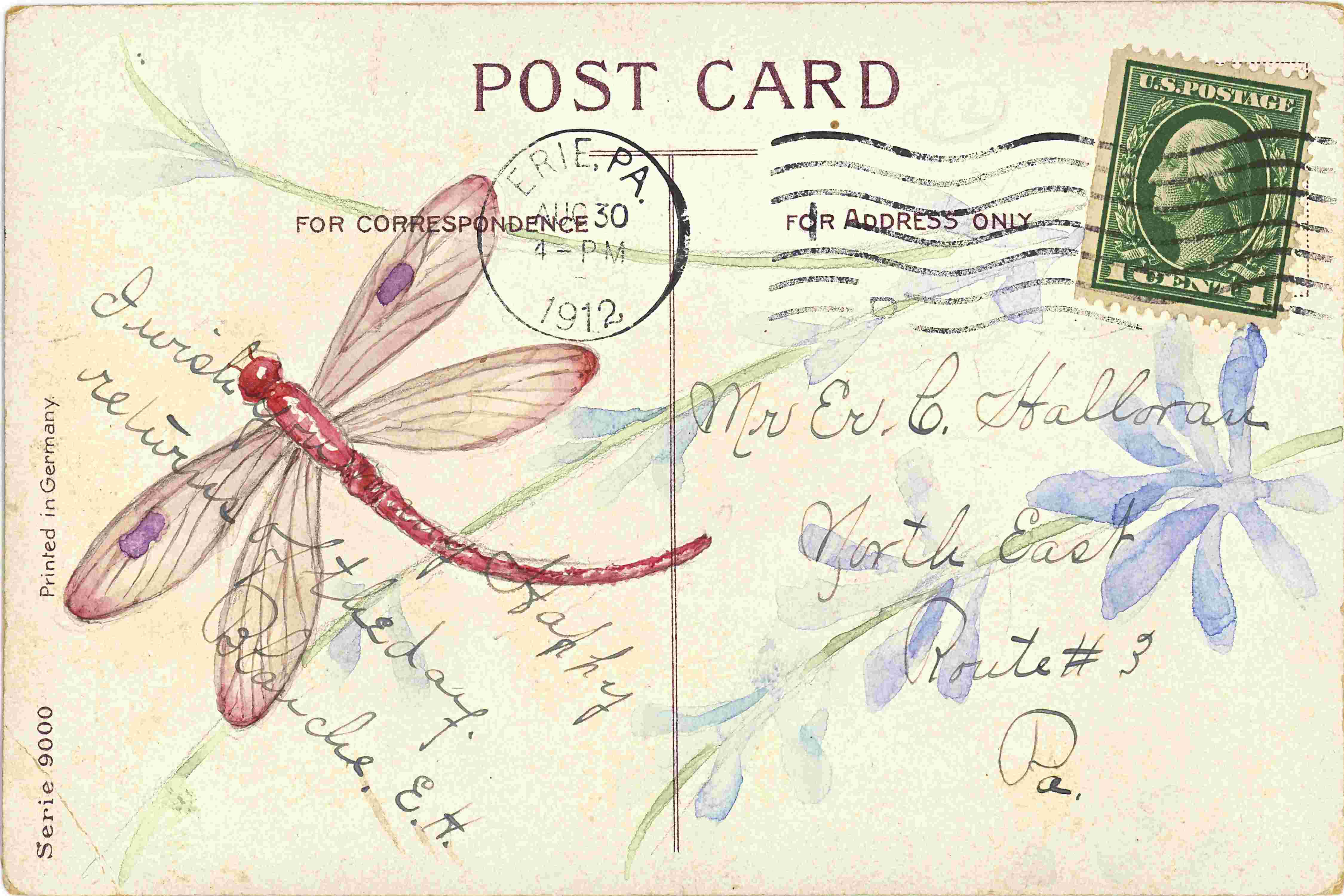 Rosalind Wheeler Postcard Dragonfly IV | Wayfair
