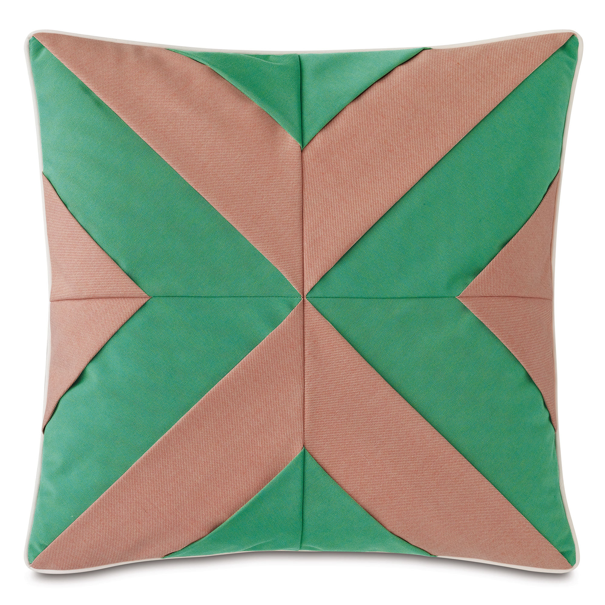 Eastern Accents Plage Mitered Outdoor Square Pillow Cover & Insert ...