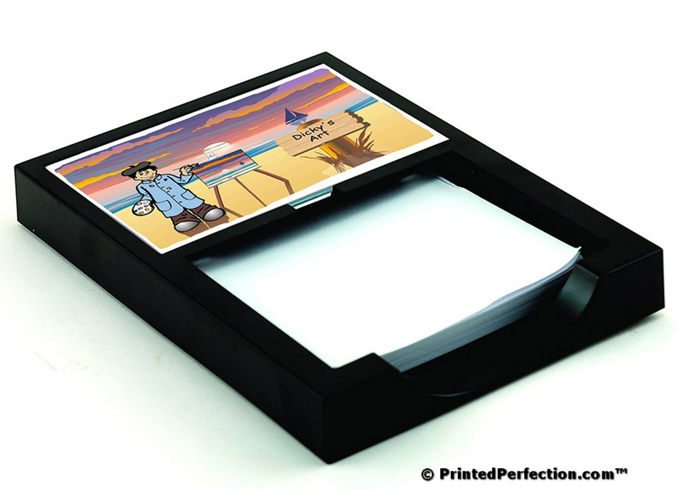 Printed Perfection Personalized Artist - Male Memo Holder with 100 ...