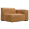 Simpli Home Rex Large 2-Seater Sofa in Genuine Leather Living Room ...