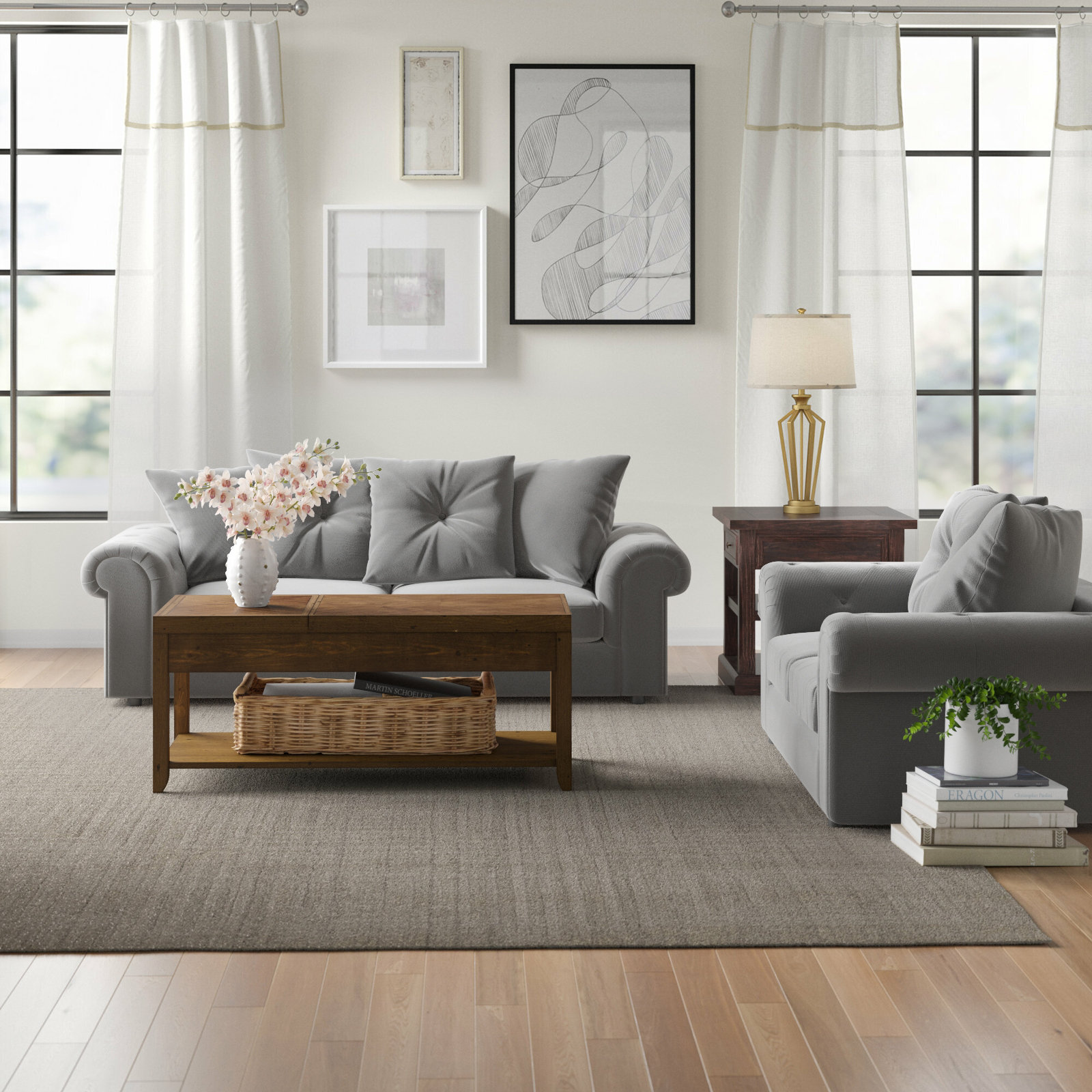 Lark Manor Minnie 2 Piece Sofa Set & Reviews | Wayfair.co.uk