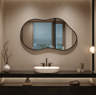 Wrought Studio™ Irregular Unique Shaped Wall Mirror, Asymmetrical ...