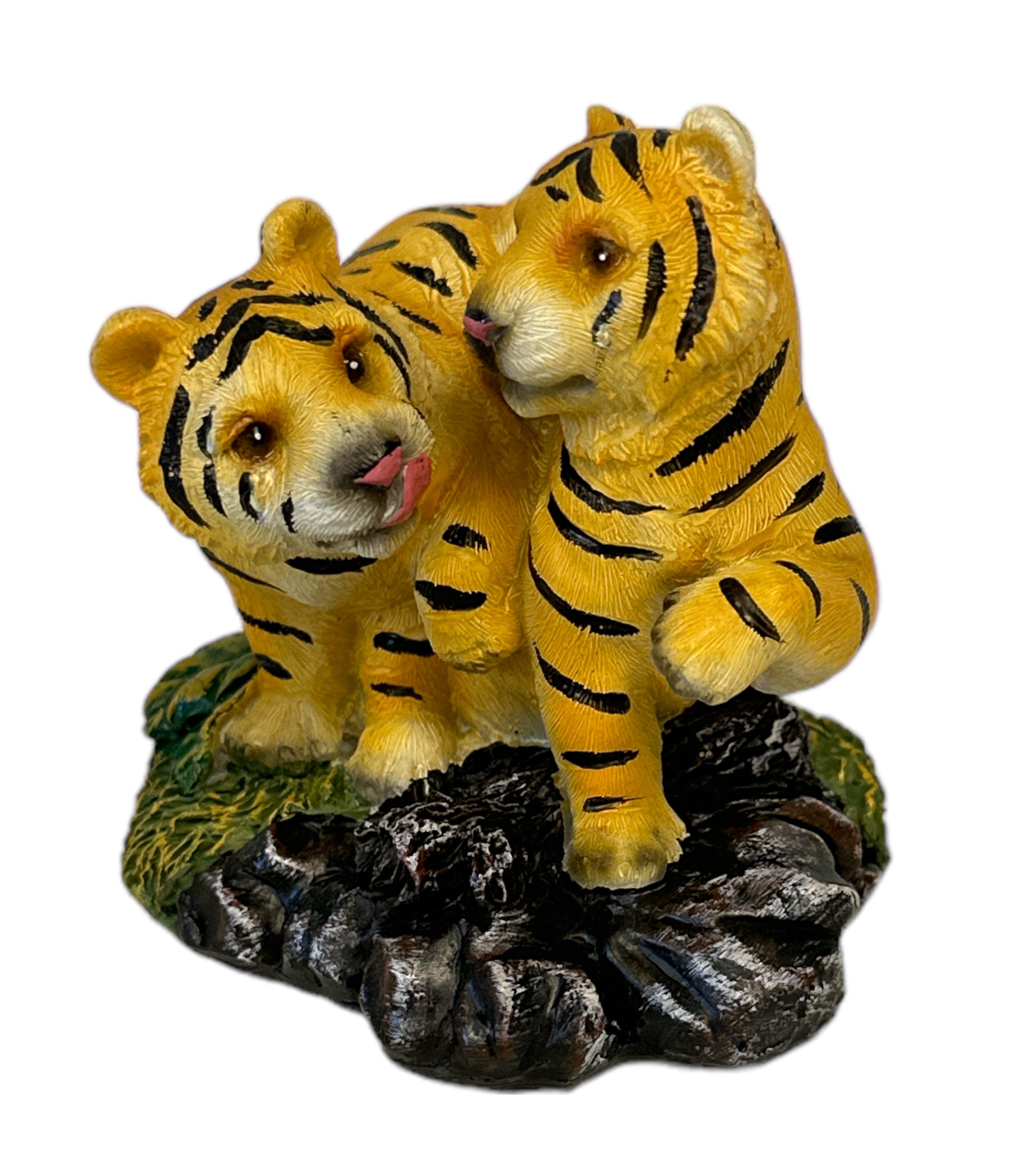 Bungalow Rose Polyresin Tiger Cub Animal Collectible Wild Cat Statue ...