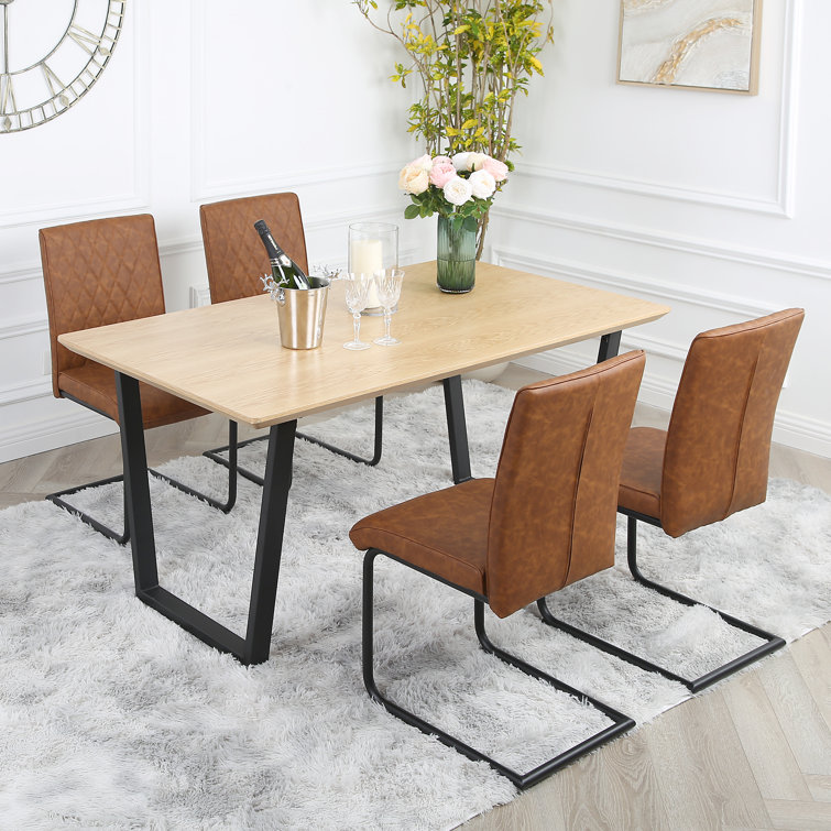 Brayden Studio Asfand 4 - Person Dining Set | Wayfair.co.uk