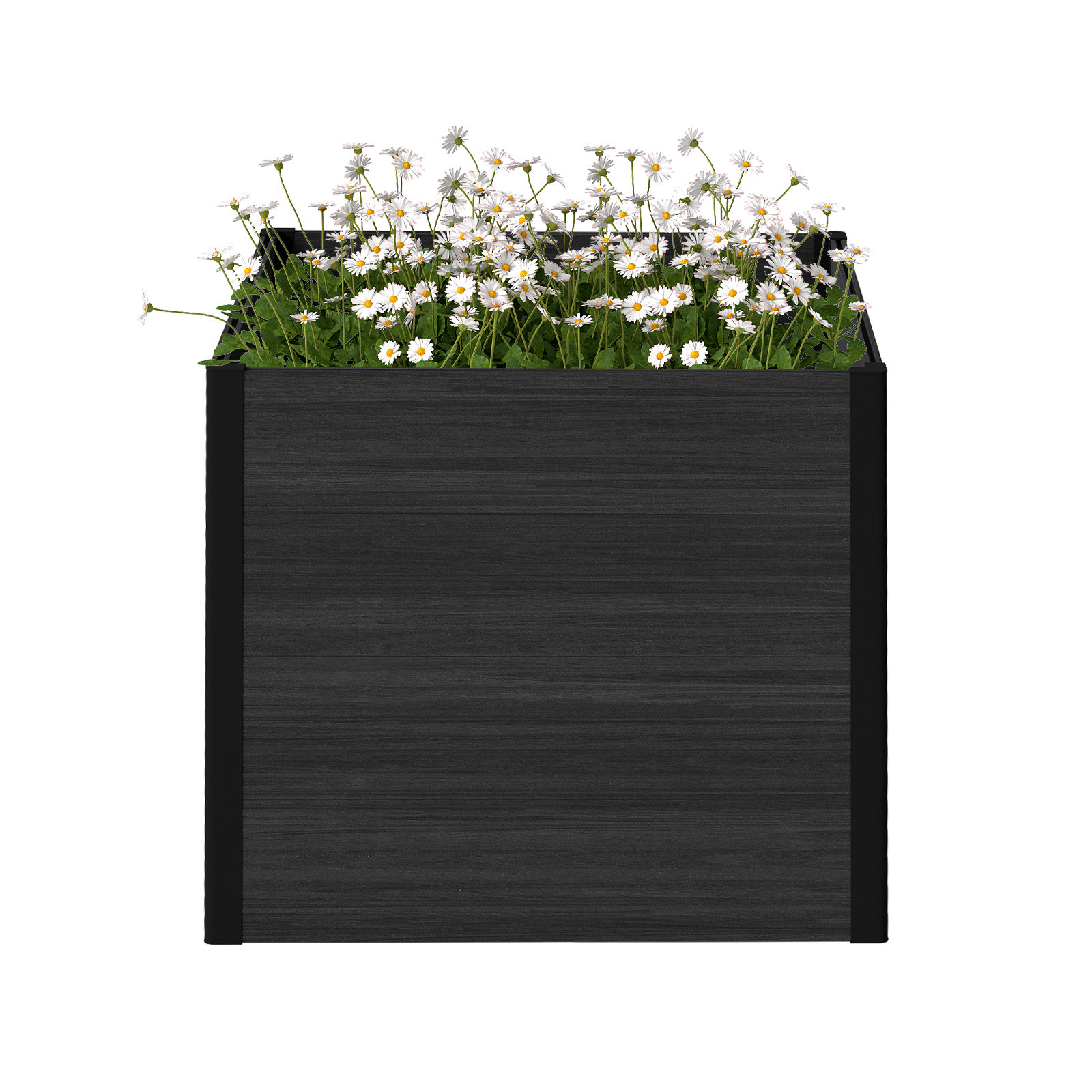 mondaria 31.5" X 31.5" X 30" Composite Large Outdoor Garden Planter Box ...