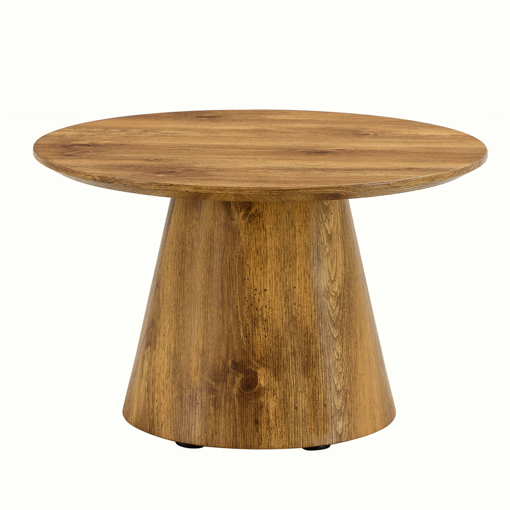 Millwood Pines Wood Grain MDF Round Coffee Table | Wayfair