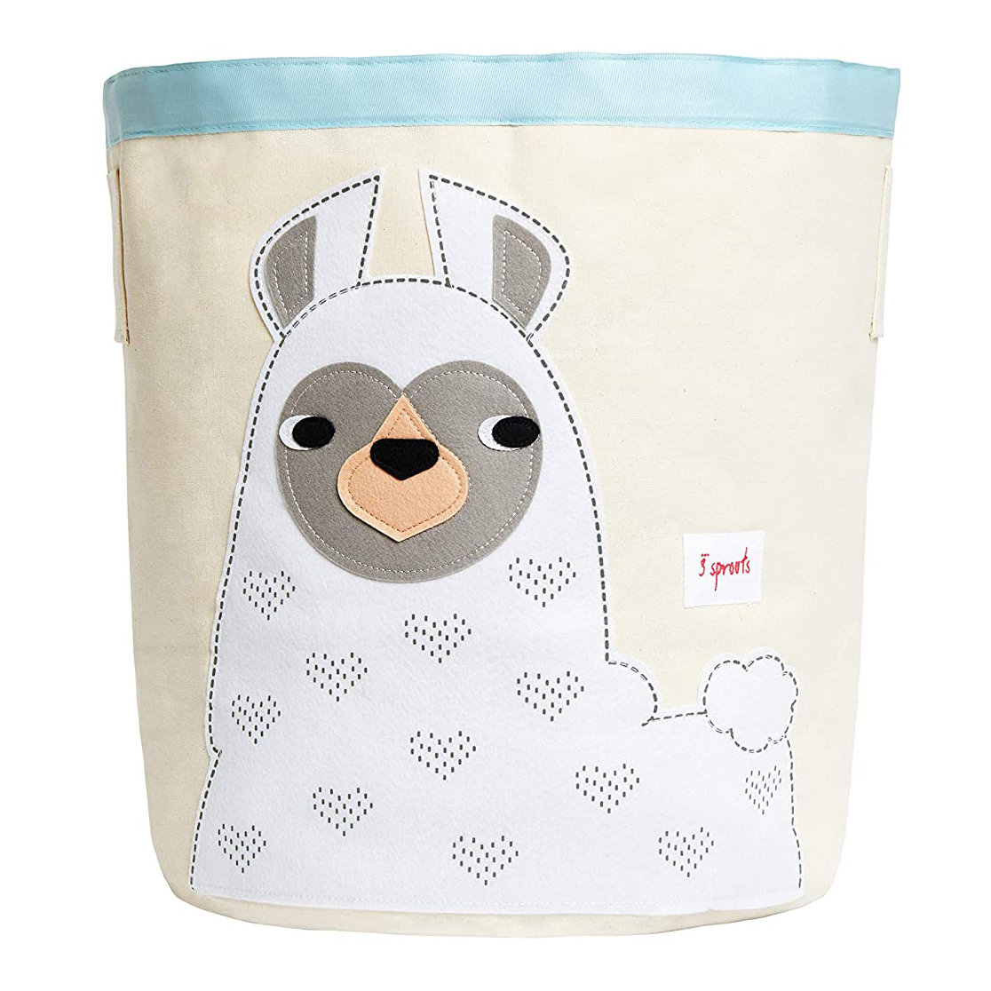 3 Sprouts - Canvas Storage Bin - Laundry and Toy Basket for Baby and ...