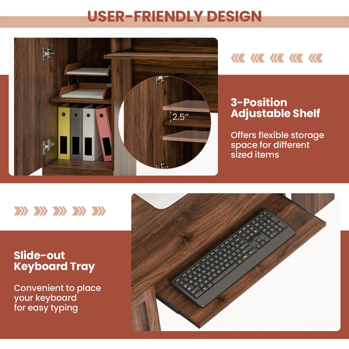 Wade Logan® Aviyon 66.5'' Desk | Wayfair