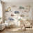 Lark Manor™ Construction Vehicles Wallpaper Cartoon Playful Wall Mural ...