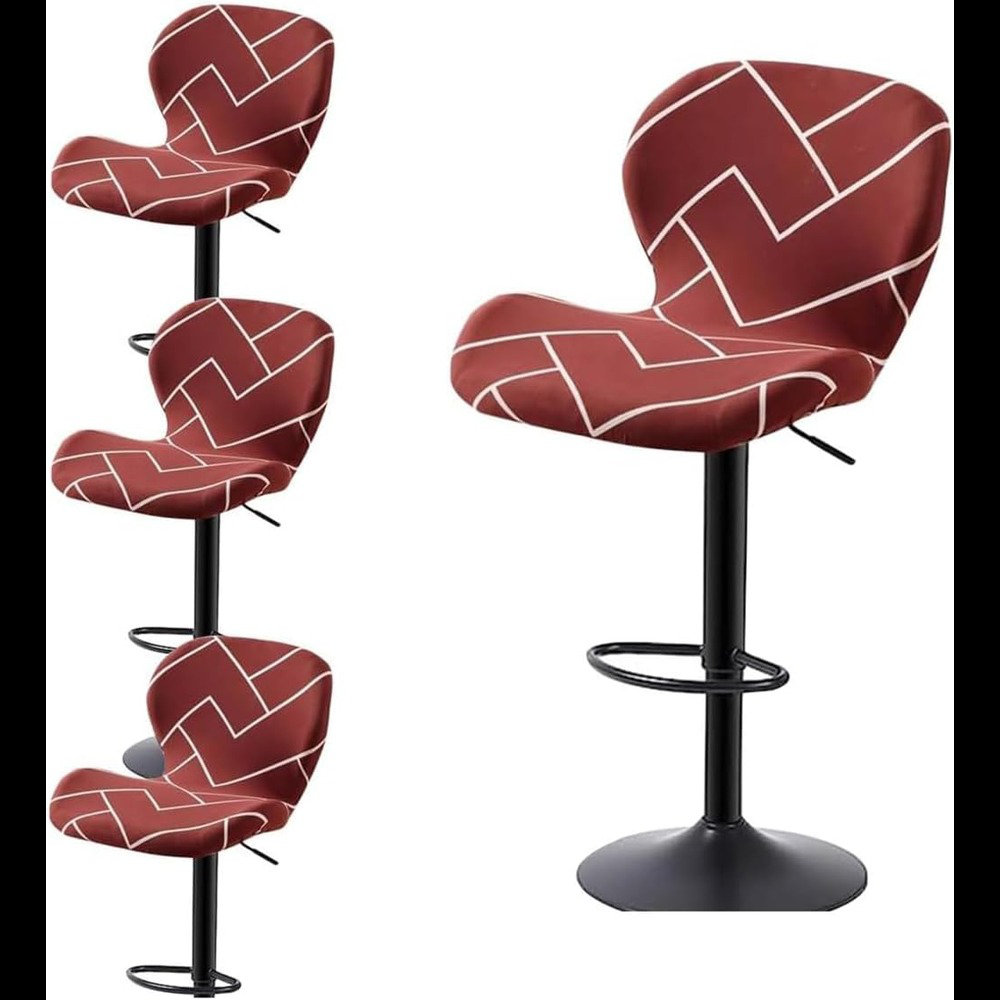 Hokku Designs Printed Bar Stool Cover Set Of 2/4/6 Shell Back ...