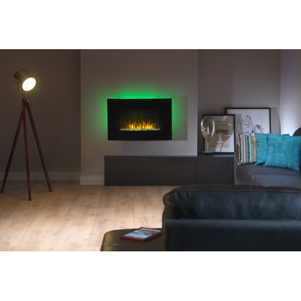 Dimplex Artesia ART20 Curved Wall Fire wall mounted with remote, 82.5cm ...