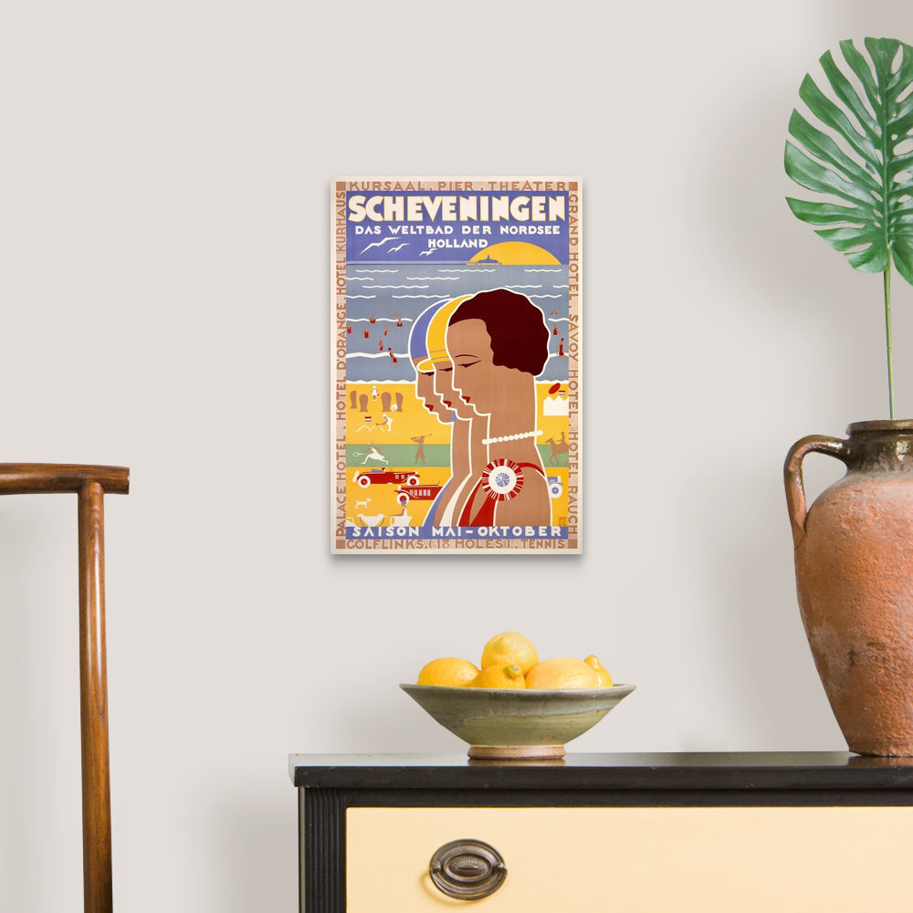 Trinx Scheveningen, Vintage Poster, By Louis Christian Kalff On Canvas ...