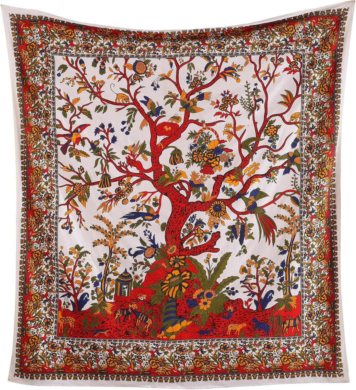 Bungalow Rose Popular Handicrafts Tree Of Life Queen Size Hippie Tie ...