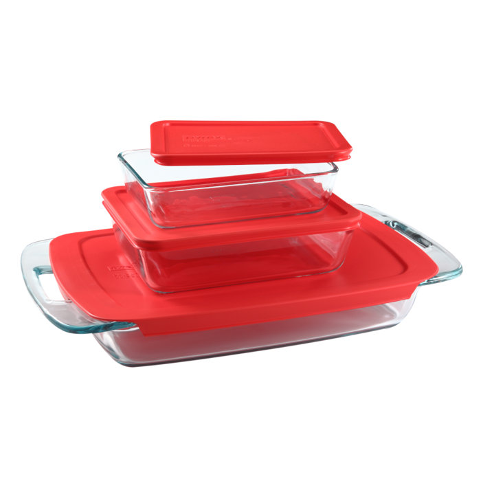 Pyrex Easy Grab 6 Piece Bakeware Set & Reviews | Wayfair