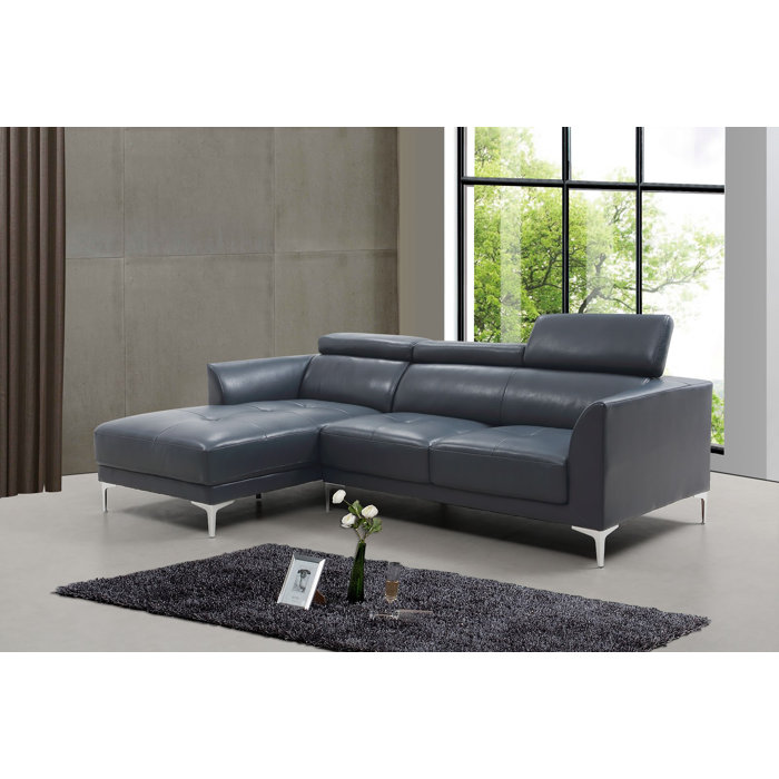 Orren Ellis Purtee Upholstered Sectional & Reviews | Wayfair