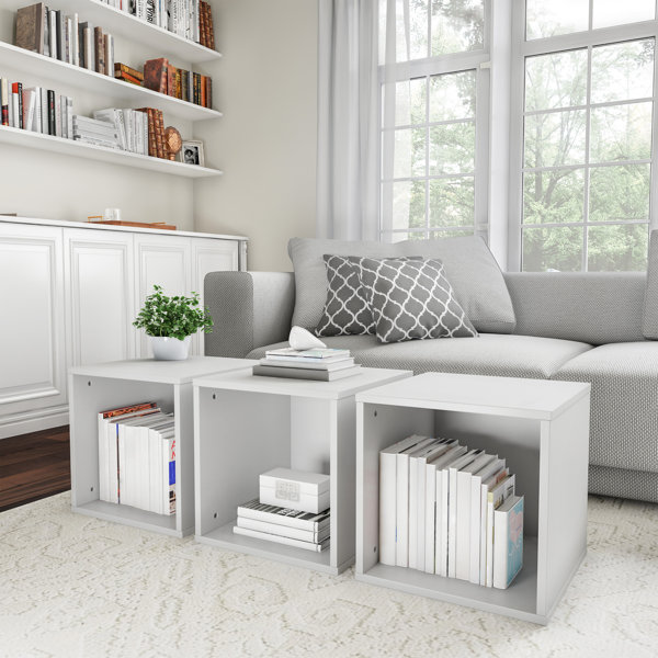 Latitude Run® Danavia Stackable Cube End Table - Contemporary ...