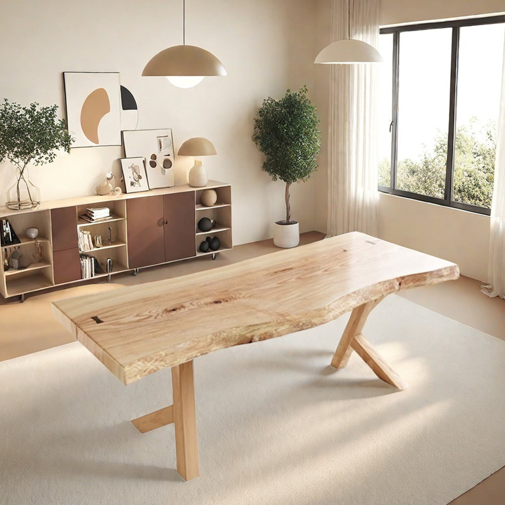 Sleek Surface Designs Natural Creative Ash Wood Large Board Dining ...
