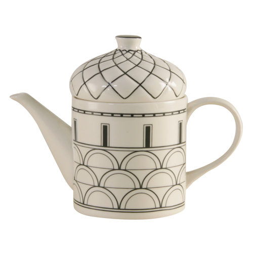 Gracie Oaks Renan 24oz. Geometric Teapot | Wayfair