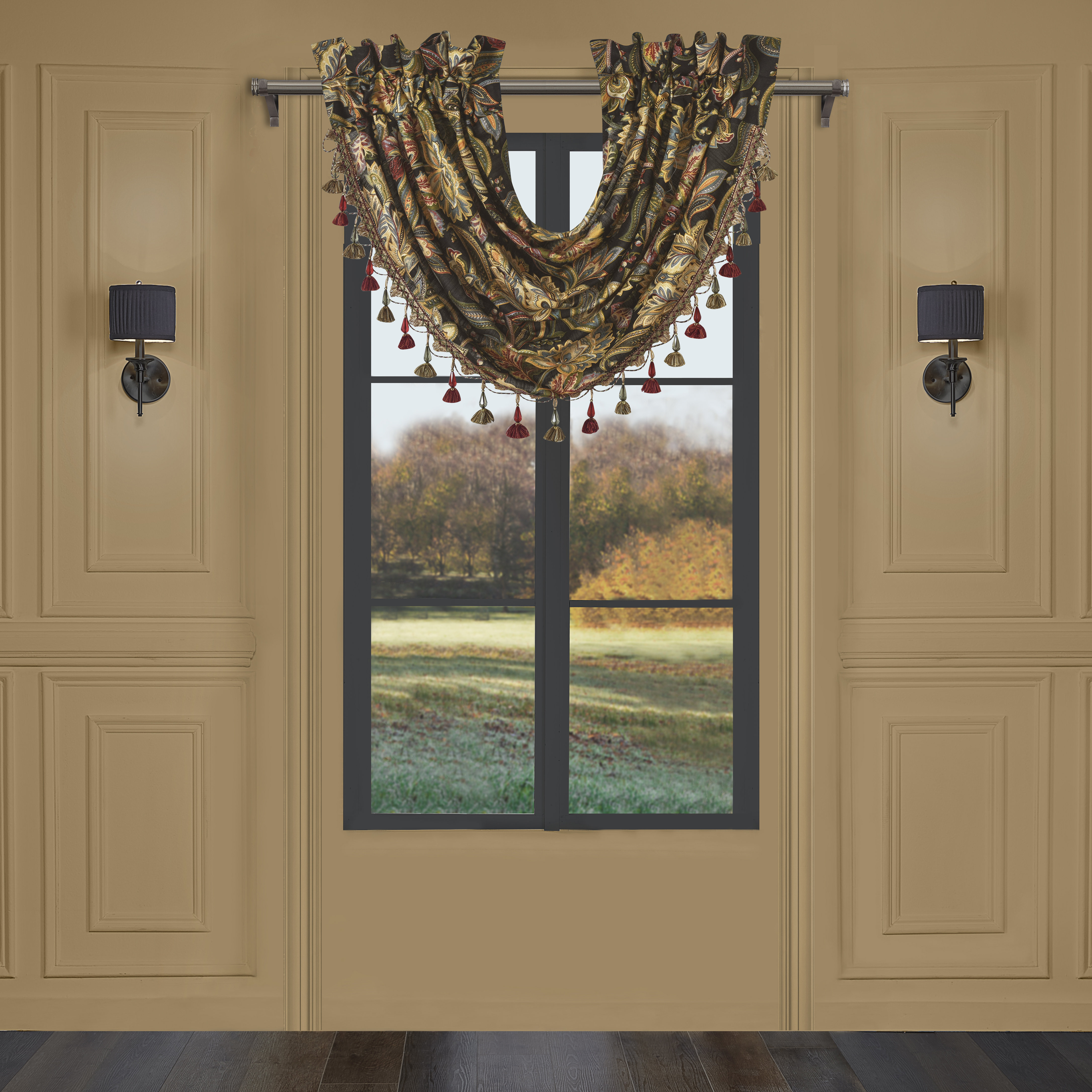 Five Queens Court Stefania Window Waterfall Valance & Reviews | Wayfair