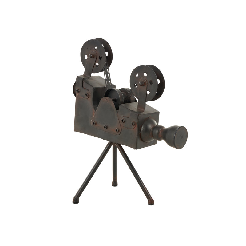 17 Stories Metal Camera Film Decorative Brown Sculpture & Reviews | Wayfair