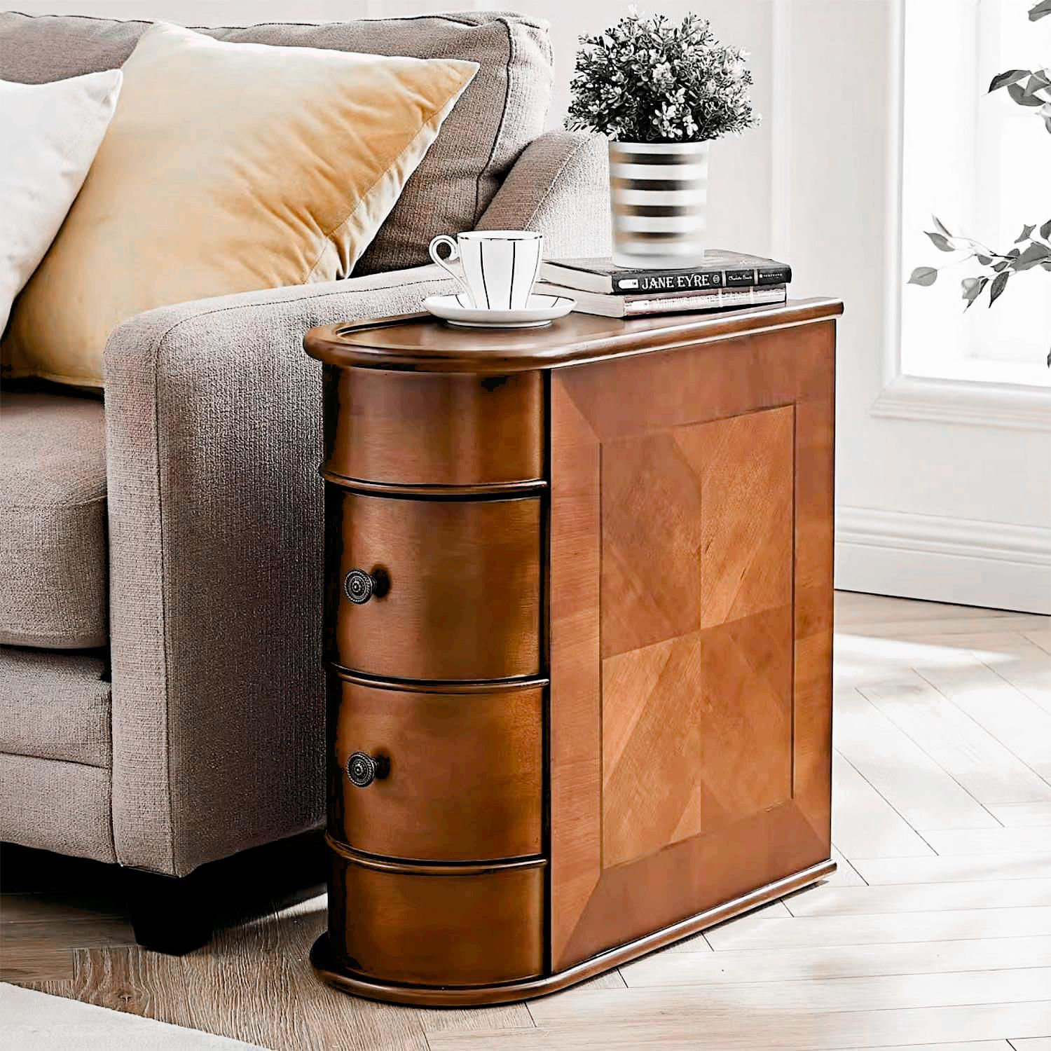 Red Barrel Studio 2-Drawer Narrow End Table - Wayfair Canada