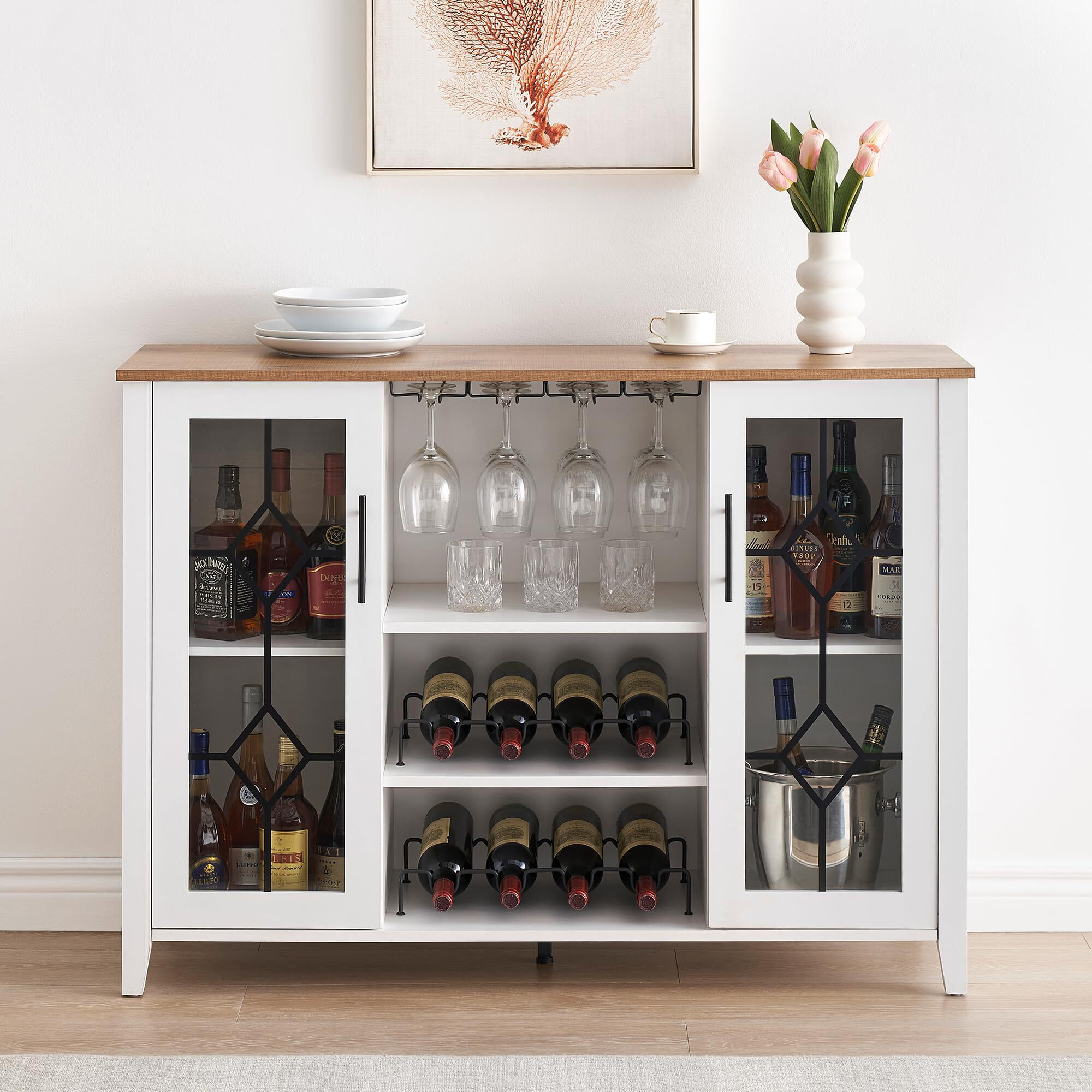 Wrought Studio Jaseer Bar with Wine Storage - Wayfair Canada