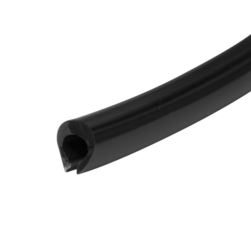 Prime-Line Track Repair Cap, Black Plastic, 120 in. Length (Single Pack ...