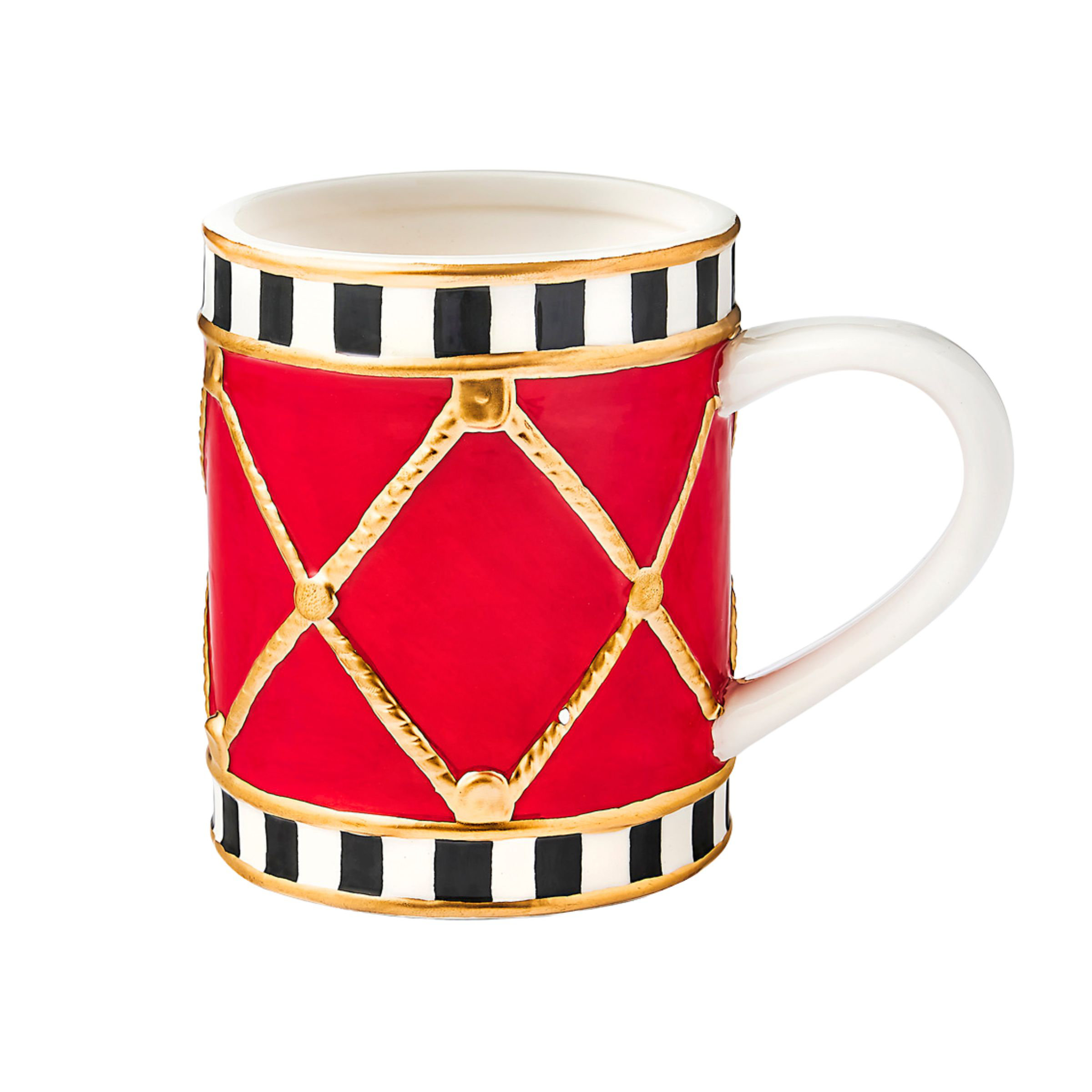 Godinger Silver Art Co Christmas Checkered Drum Mug | Wayfair