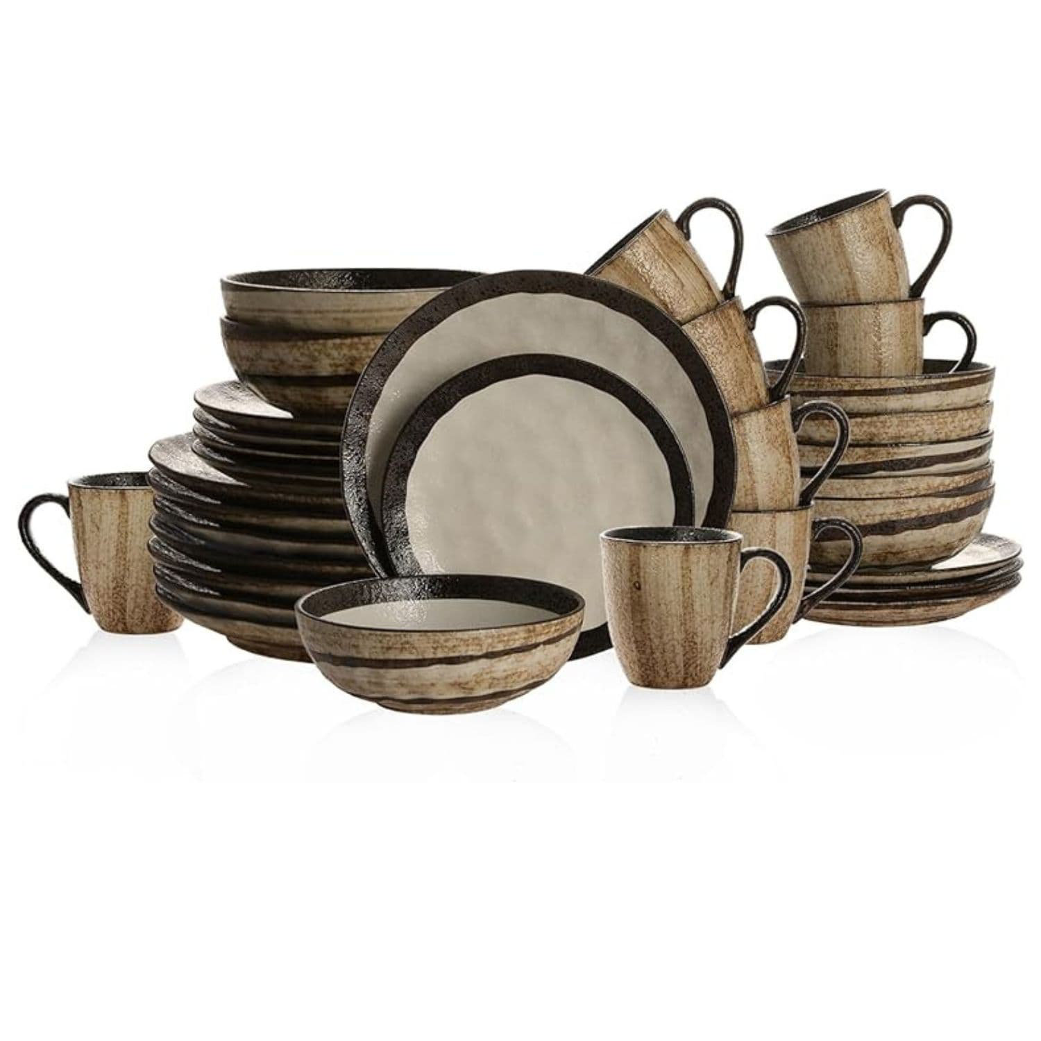 Stone Lain Lucy 32-Piece Dinnerware Set Porcelain & Reviews | Wayfair
