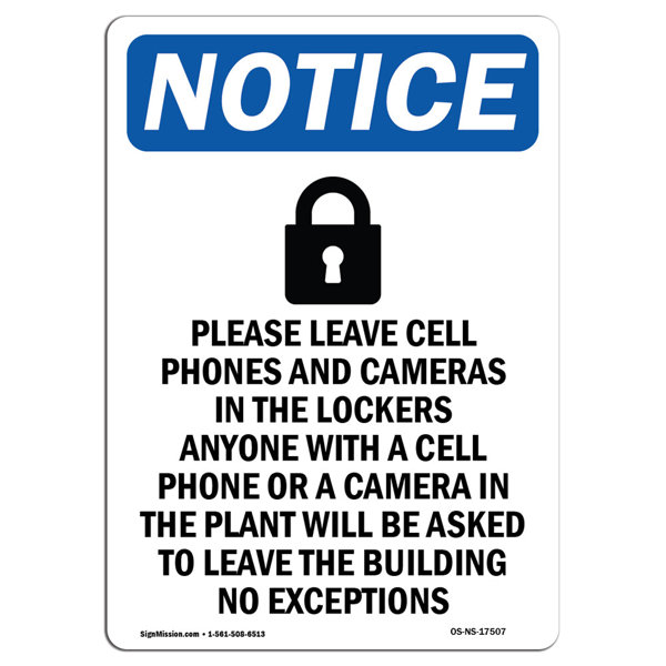 SignMission Please Leave Cell Sign with Symbol | Wayfair