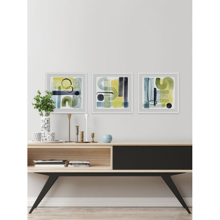 Brayden Studio® Pinball Tunnels Framed On Paper 3 Pieces Set | Wayfair