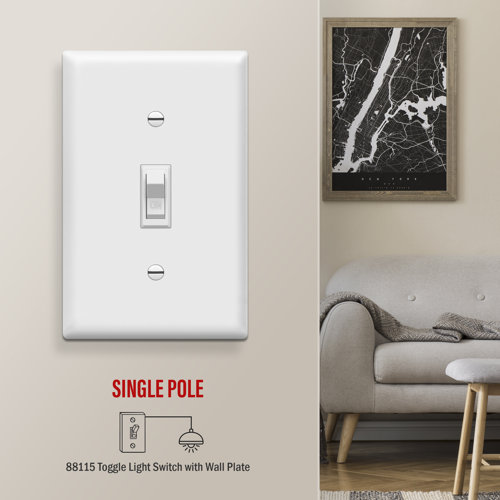 Enerlites 15-Amp Single Pole Toggle Light Switch | Wayfair