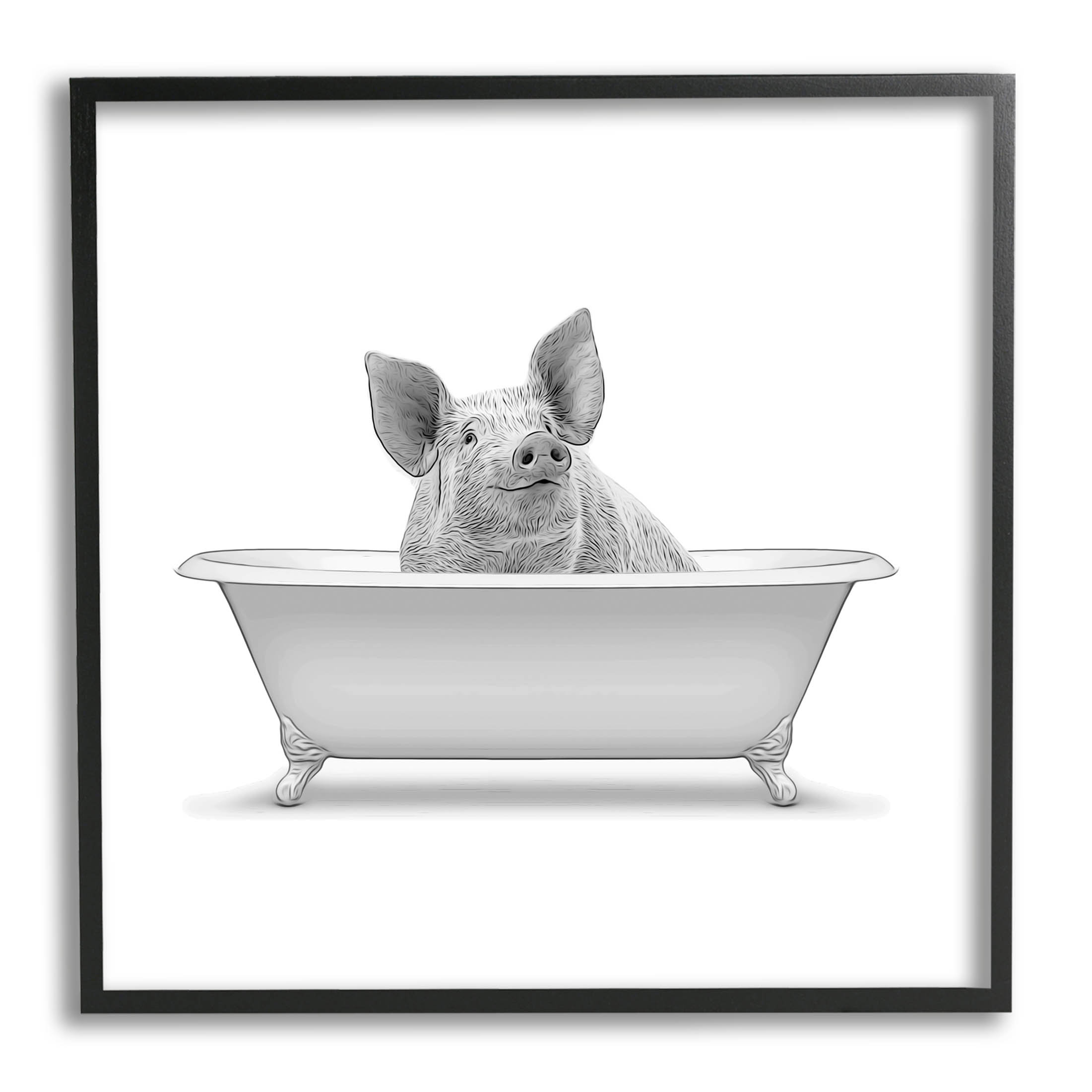 Ophelia & Co. Smiling Farm Pig Bathroom Tub by Annalisa Latella ...