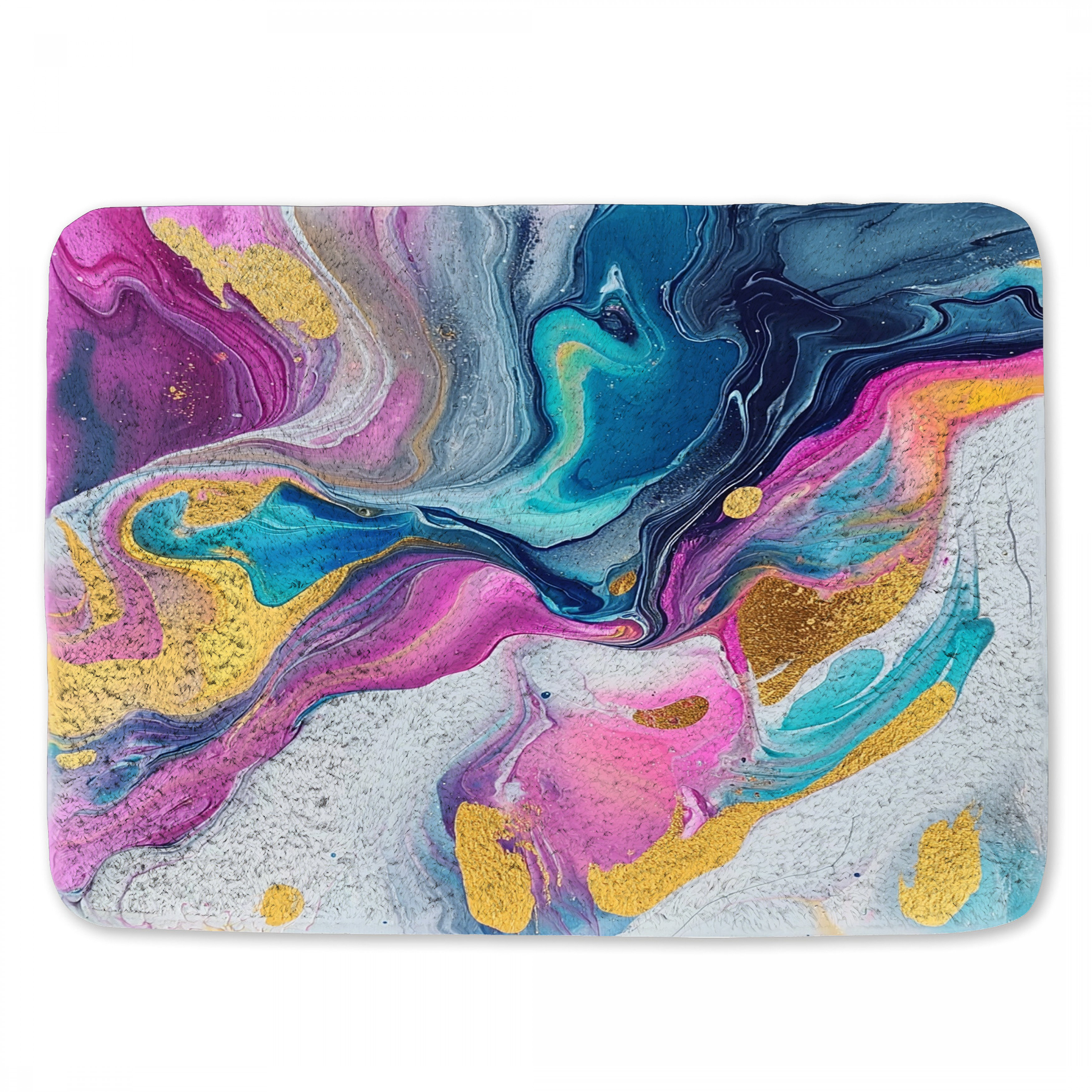 Dakota Fields Abstract Bath Mat Colorful Bathroom Decor Eclectic | Wayfair