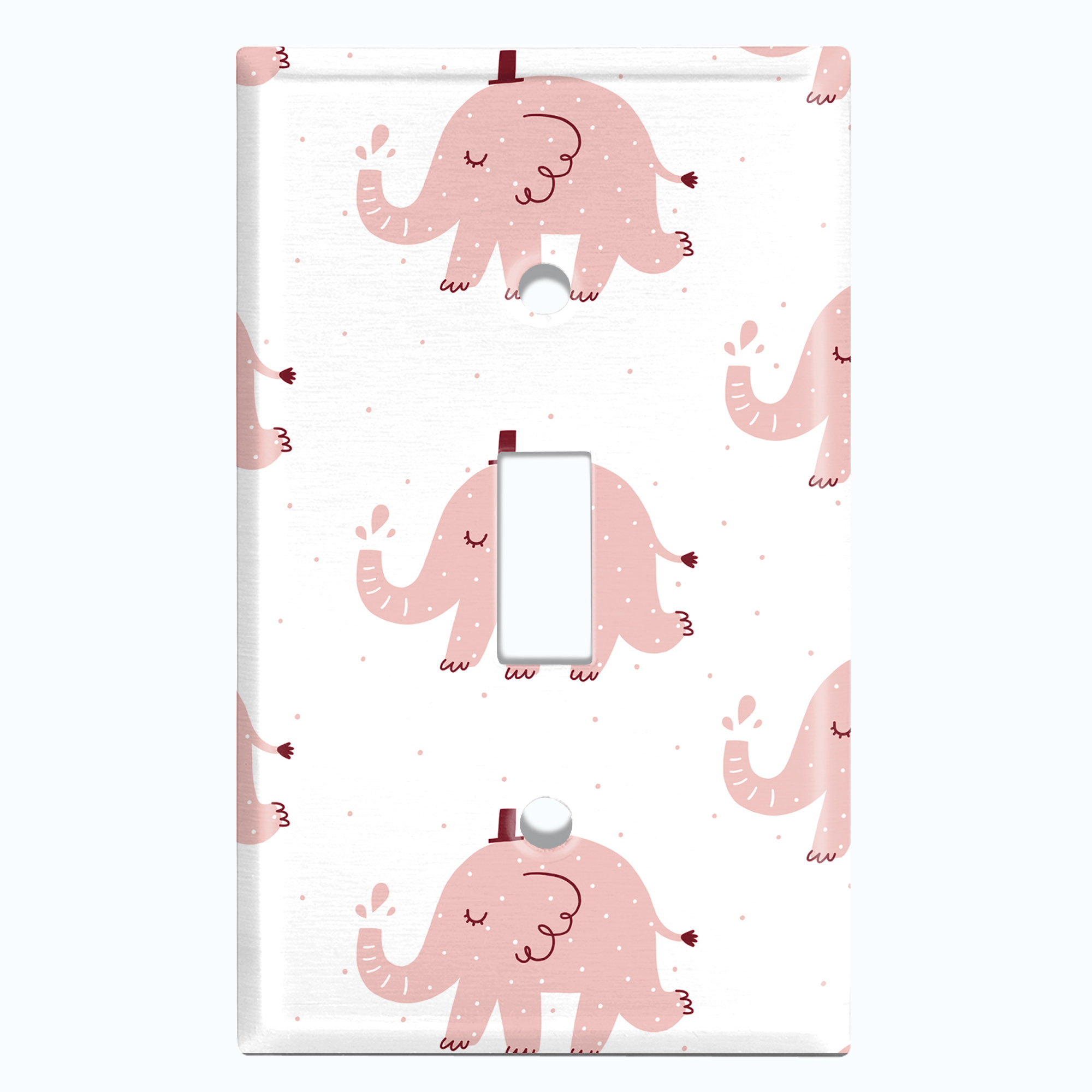 WorldAcc Metal Light Switch Plate Outlet Cover (Zoo Animals Elephant ...