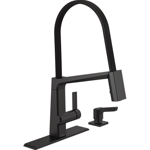 Pivotal Single Handle Exposed Hose Kitchen Faucet & Reviews | AllModern