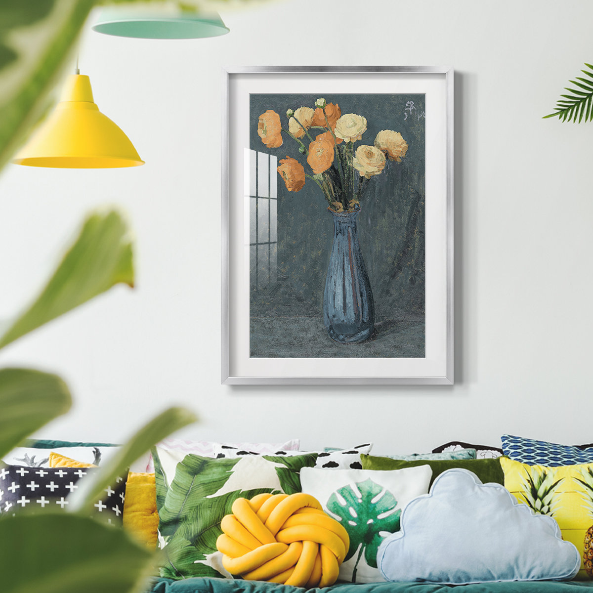 Winston Porter Vintage Floral Print CCLII -Framed Print | Wayfair