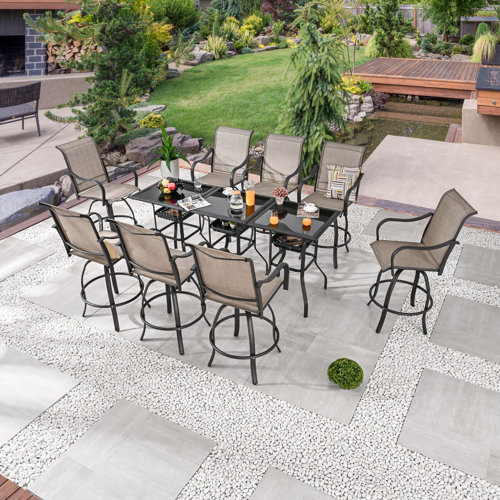 Wayfair | Bar Height Eight Person Patio Dining Sets You'll Love in 2024