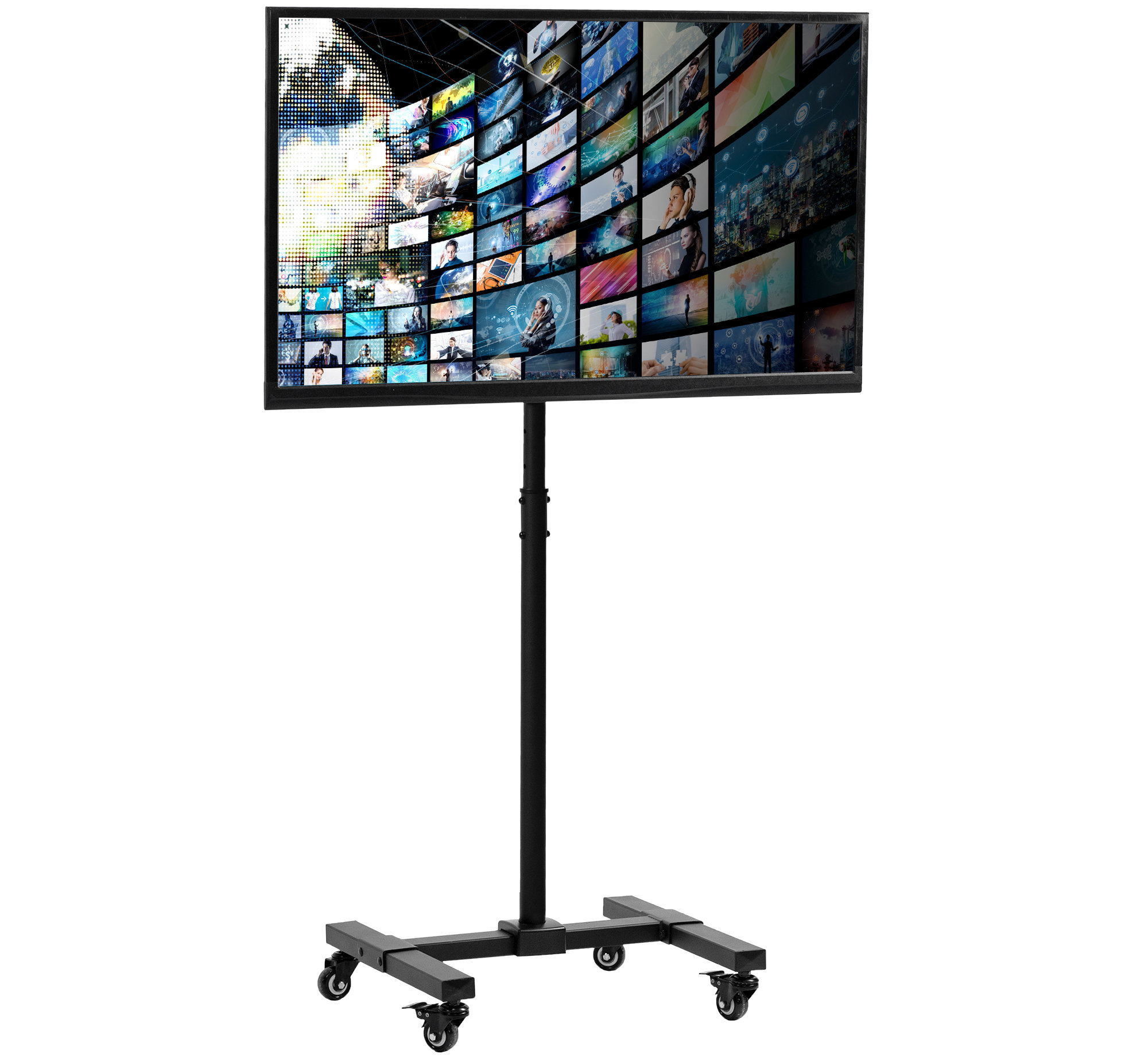 Vivo Black Mobile TV Cart & Reviews | Wayfair