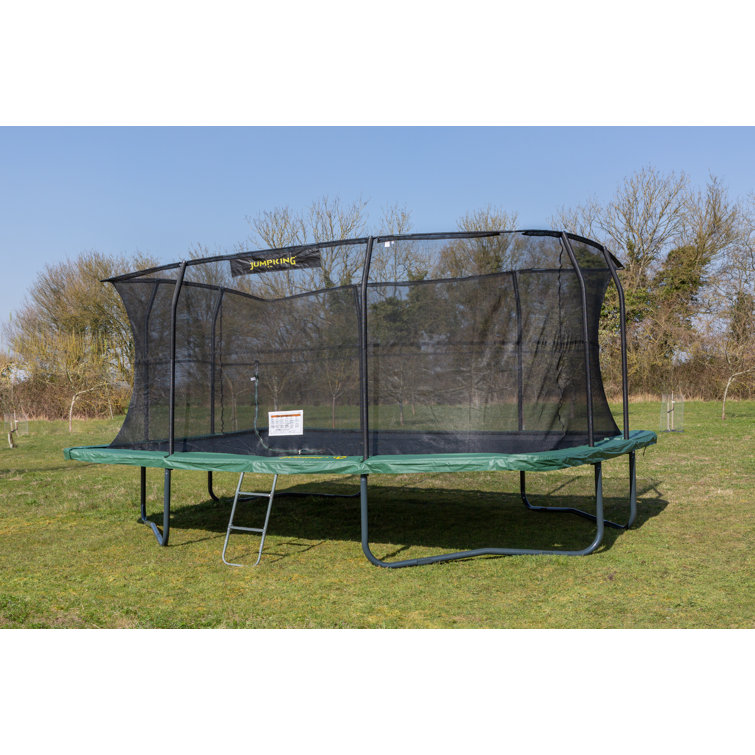 JumpKing 12ft x 17ft Rectangular JumpKing Trampoline with Safety ...