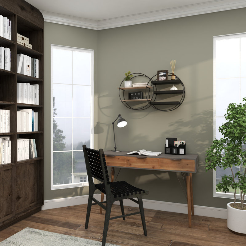 Latitude Run® Alissabeth Metal Overlapping Circle 5 Level Geometric ...