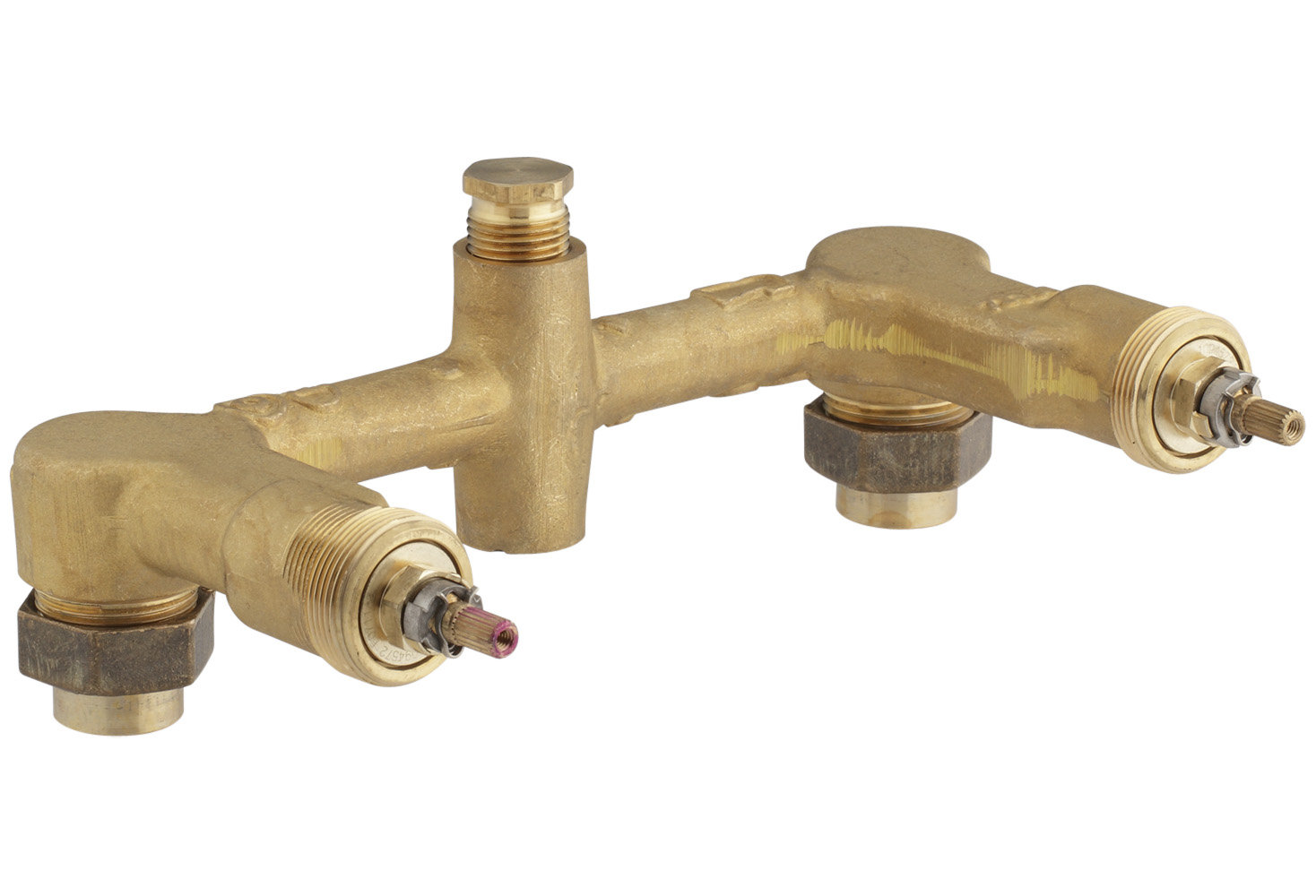Kohler Widespread 1/2" Ceramic In-Wall Two-Handle Valve System with 8 ...